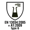 EN 13034:2005 + A1:2009 type 6